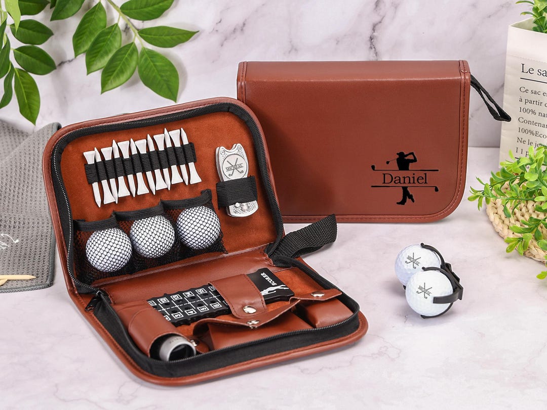 Personalized Golf Gift Set, Golf Gift for Dad, Golf Accessories for ...