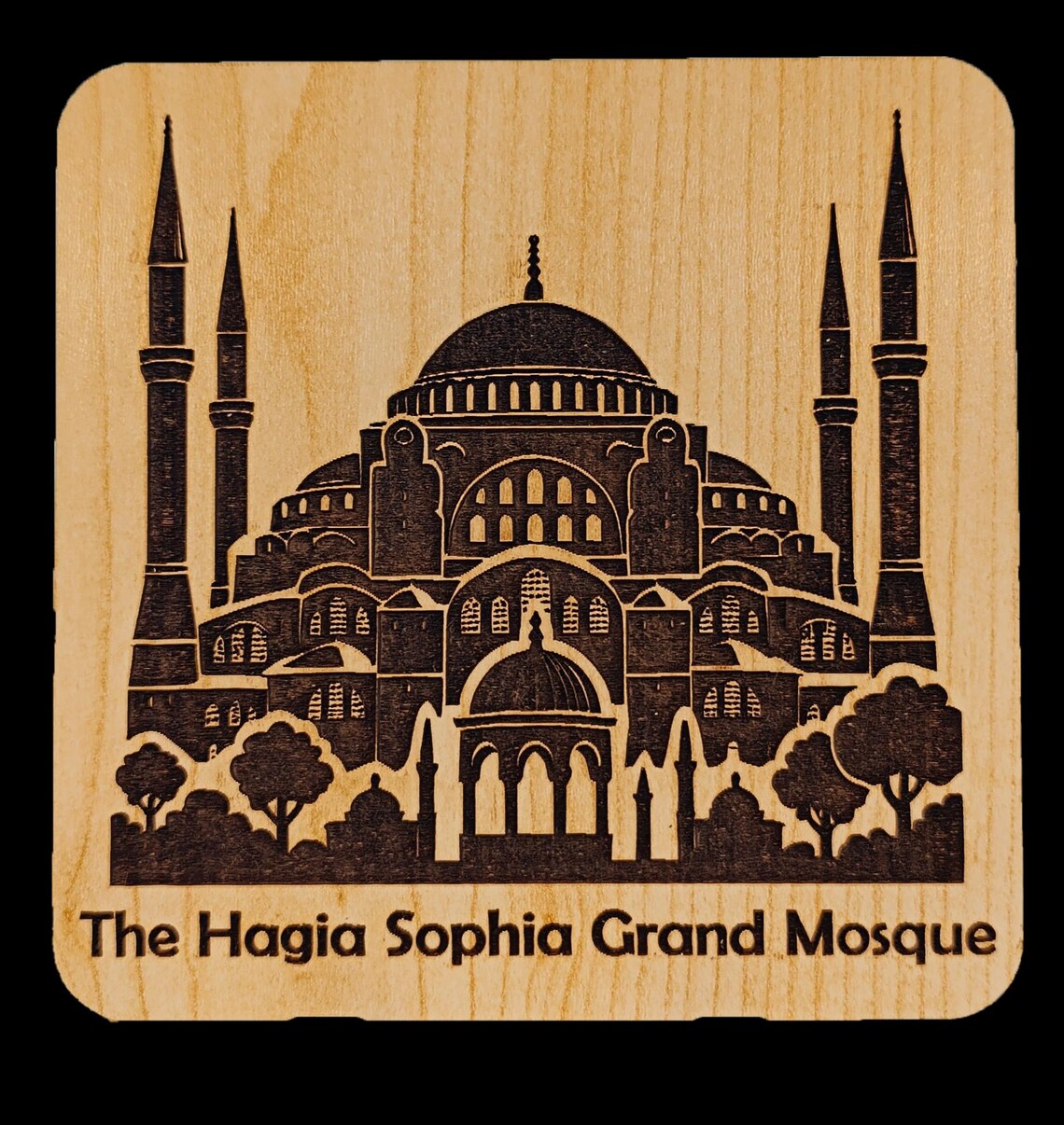 Hagia Sophia Mosque Laser Cut Svg Dxf Files Wall Sticker Engraving ...