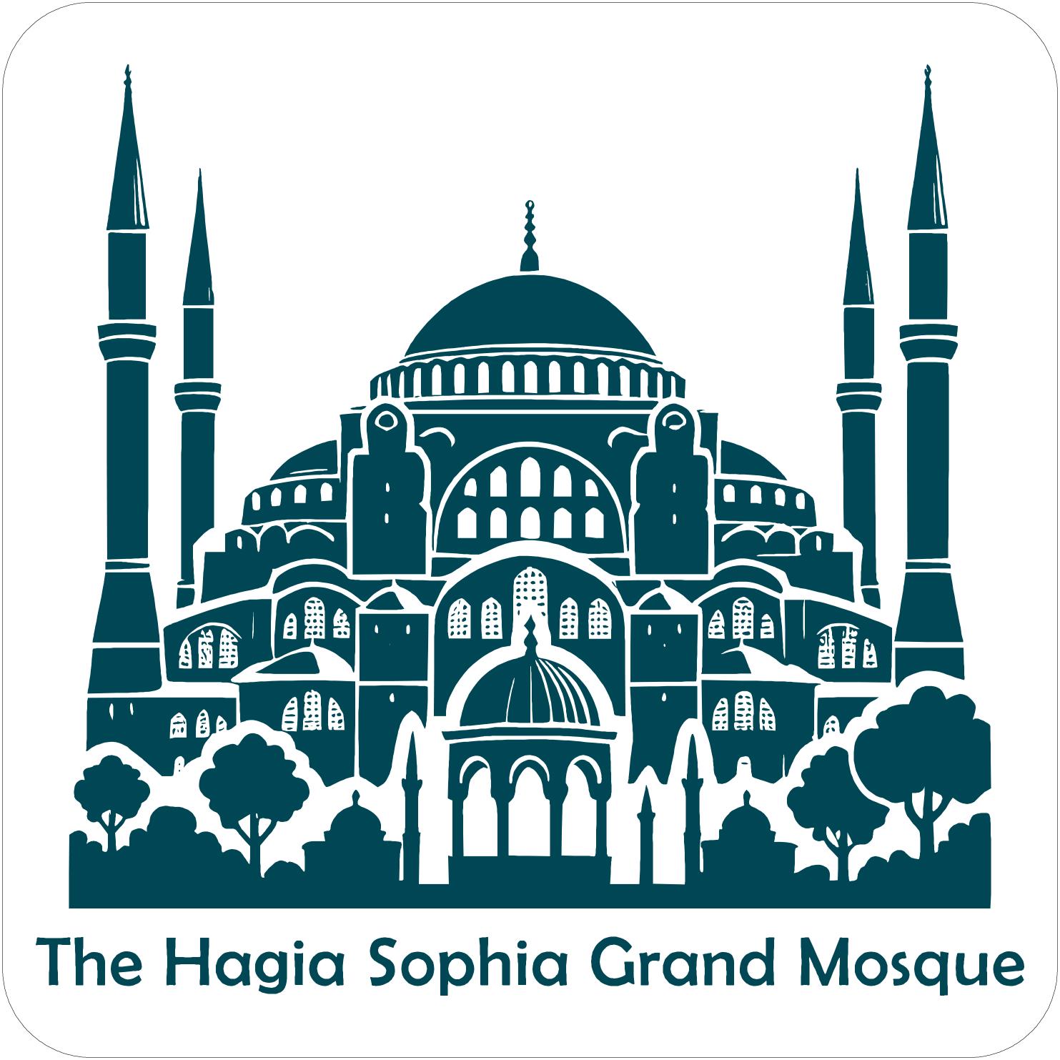 Hagia Sophia Mosque Laser Cut Svg Dxf Files Wall Sticker Engraving ...