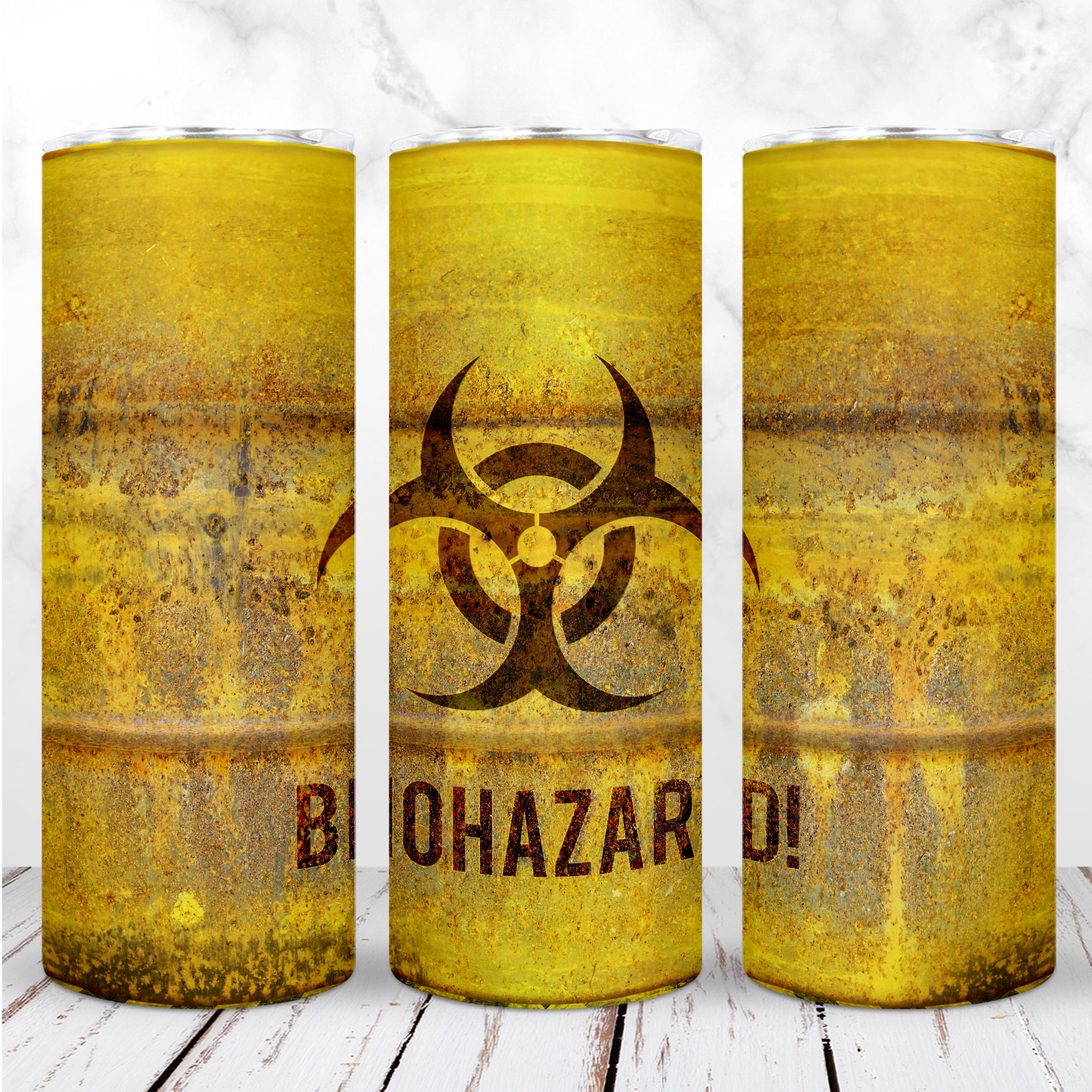 Biohazard Symbol Tumbler Wrap PNG 20oz Skinny Tumbler Toxic Warning ...