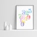 Watercolor Numbers Clipart, Numbers Clip Art Digital Download, Rainbow ...