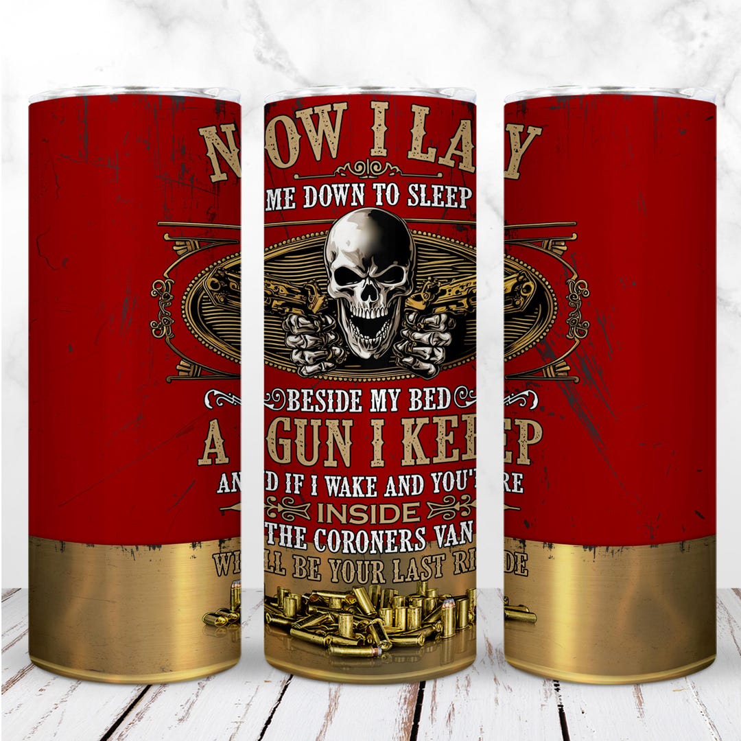 Shotgun Shell Tumbler Wrap PNG 20oz Skinny Tumbler Rifle Shotgun Gun ...