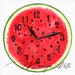 Watermelon Watercolor Clipart Watermelon Clock PNG Watercolor ...