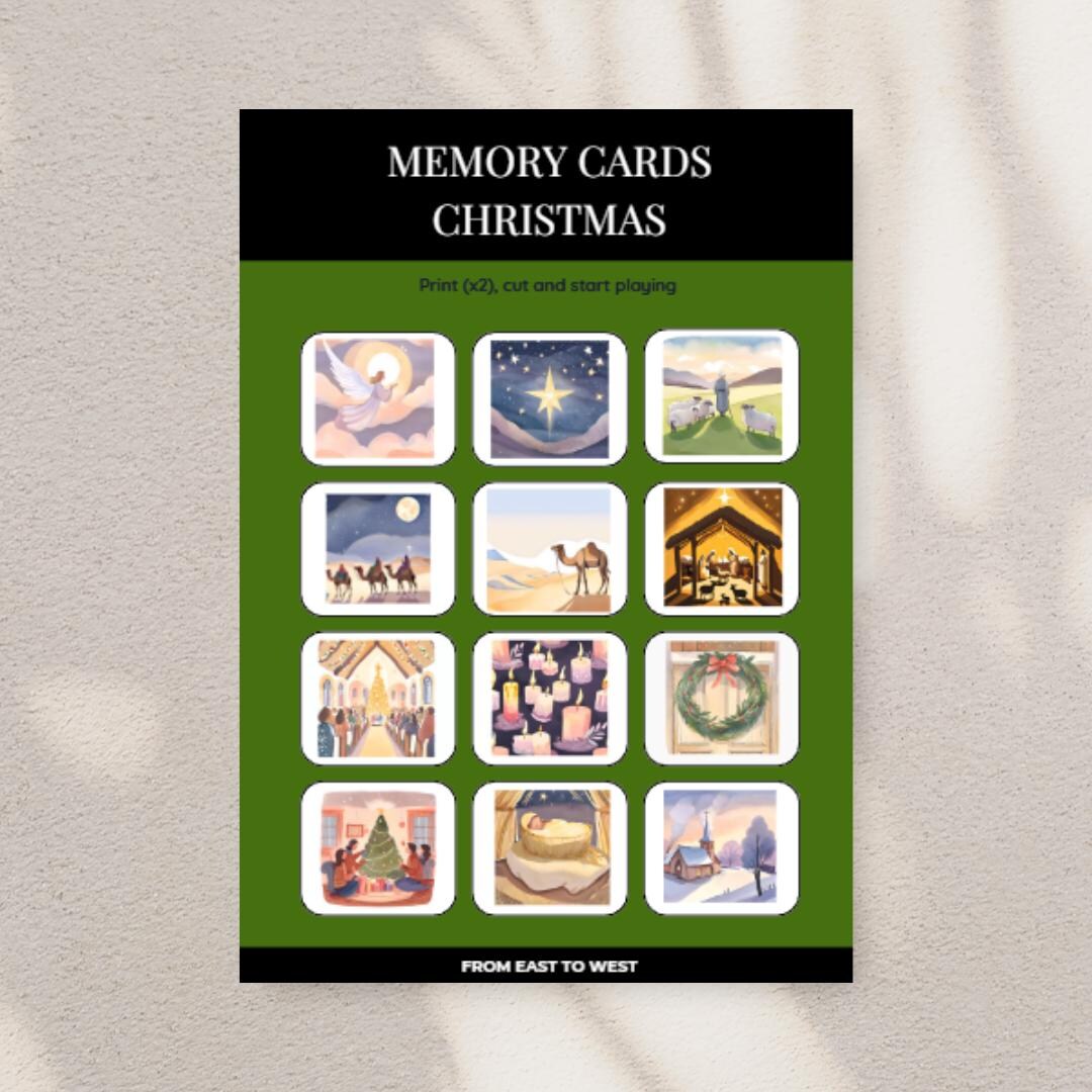 Memory Game Christmas | Memory Cards Montessori | Educational ...