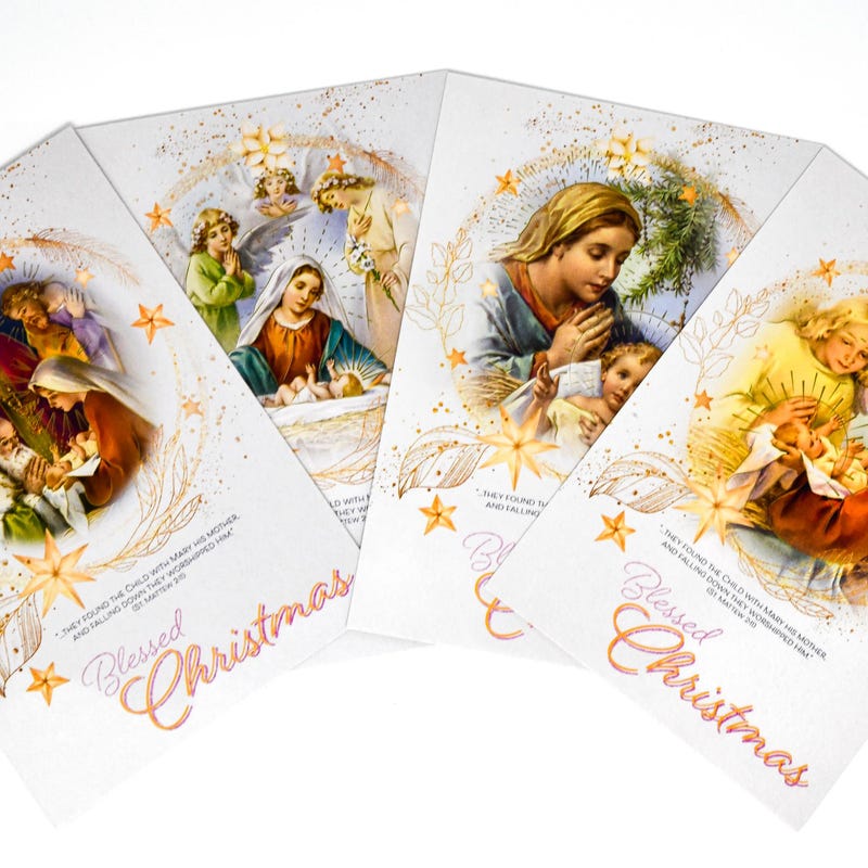 Catholic Christmas Cards - Etsy