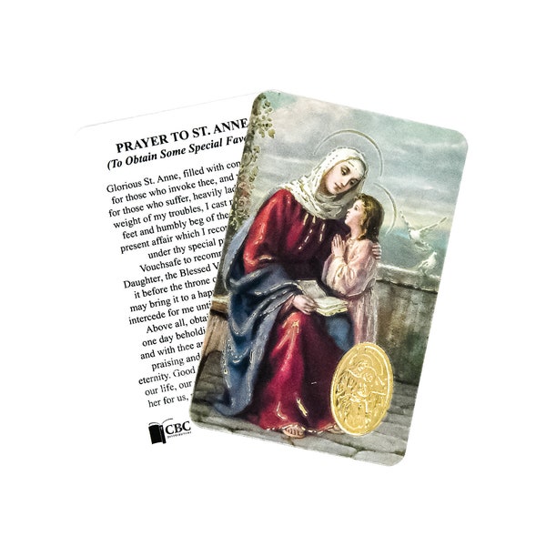 St Anne Prayer Card - Etsy