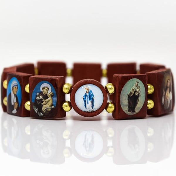 Wooden Jesus Bracelet - Etsy