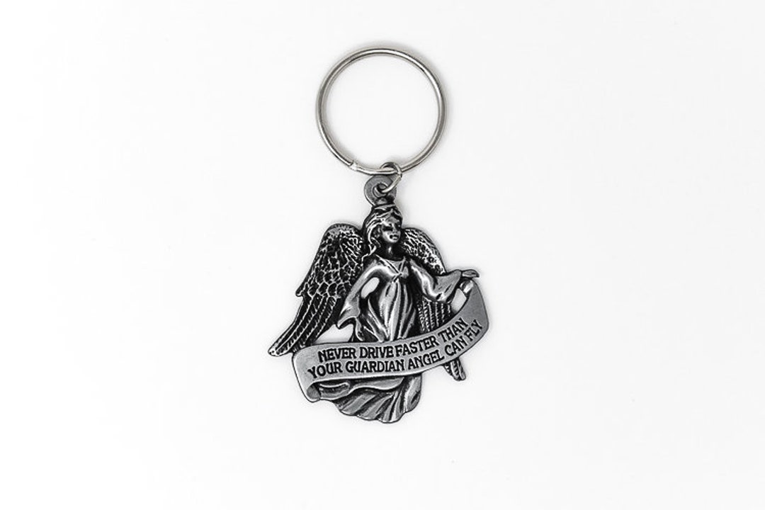 Guardian Angel Car Key Ring - Etsy