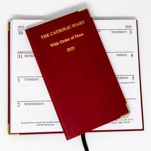 The Catholic Diary in Red With Order of Mass 2025. - Etsy