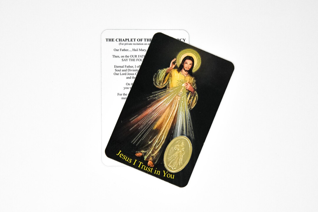 Divine Mercy - Prayer Card - Etsy