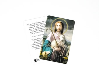 The Good Shepherd Prayer Card - Etsy