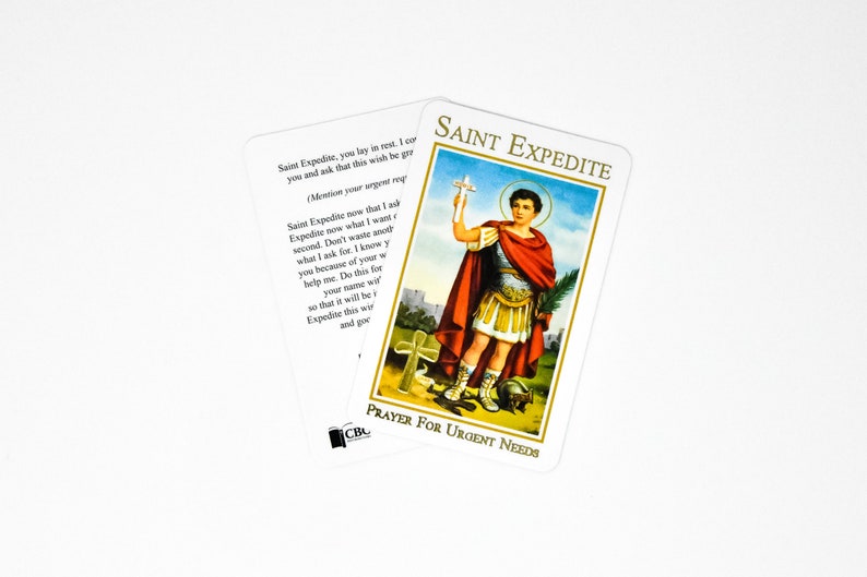 Saint Expedite Prayer Card - Etsy