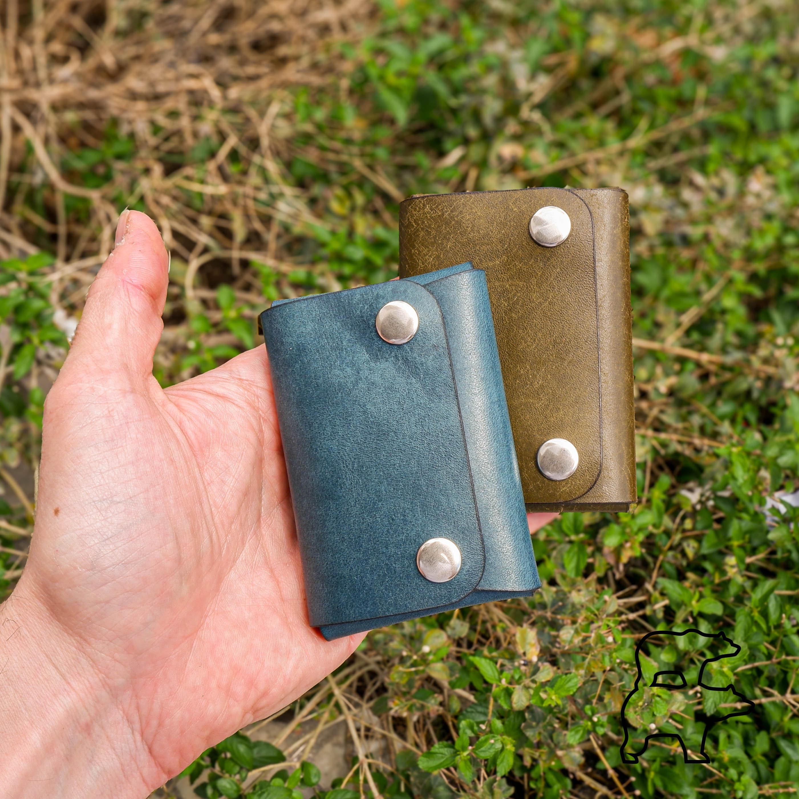 Leather Card Case, Basic Card Case , Leather Card Wallet , Non Stitch ...