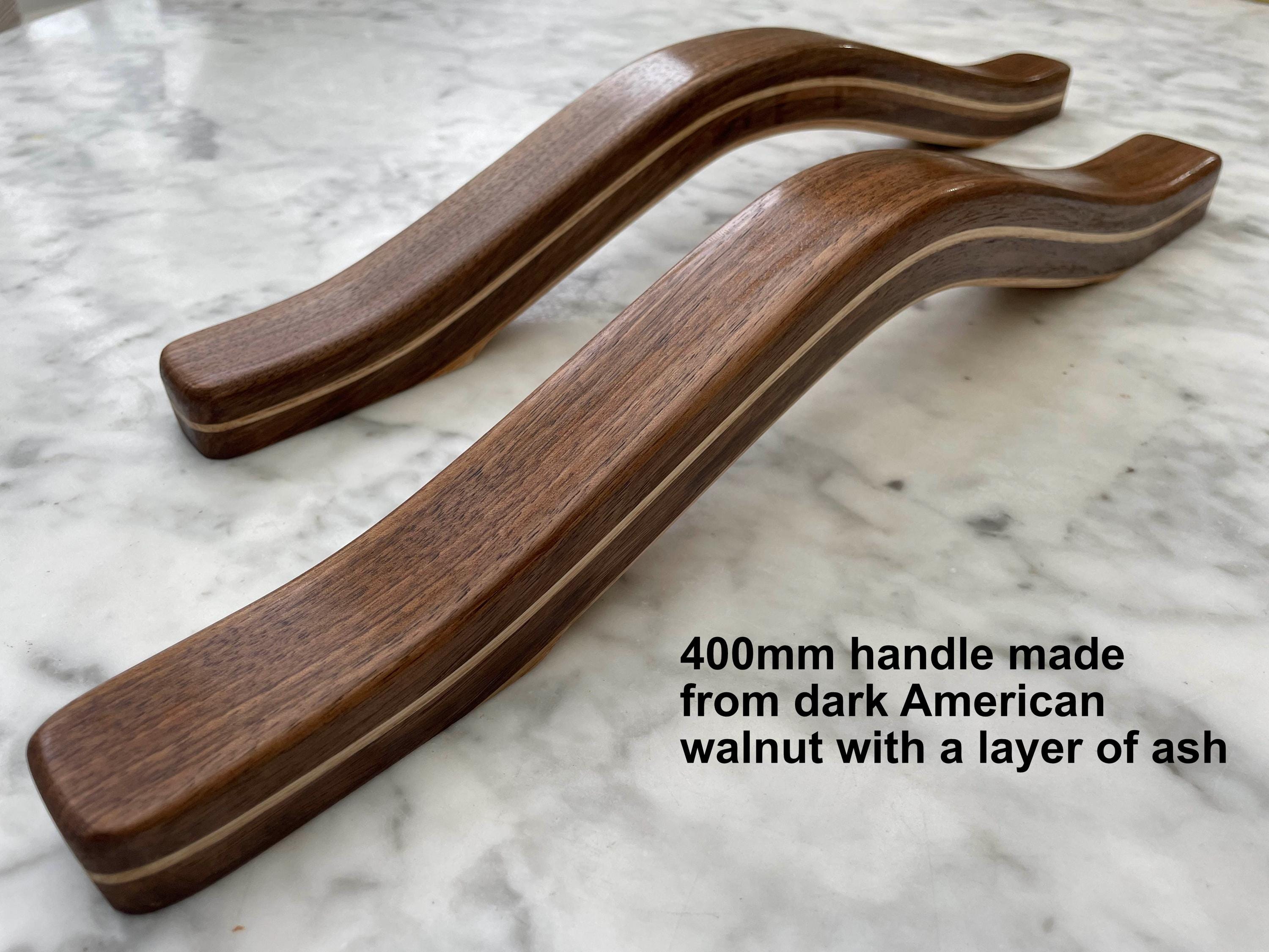 600mm 23.5” Solid Wood Grab Bar or Stair Handrail Wall Mounted - Etsy ...
