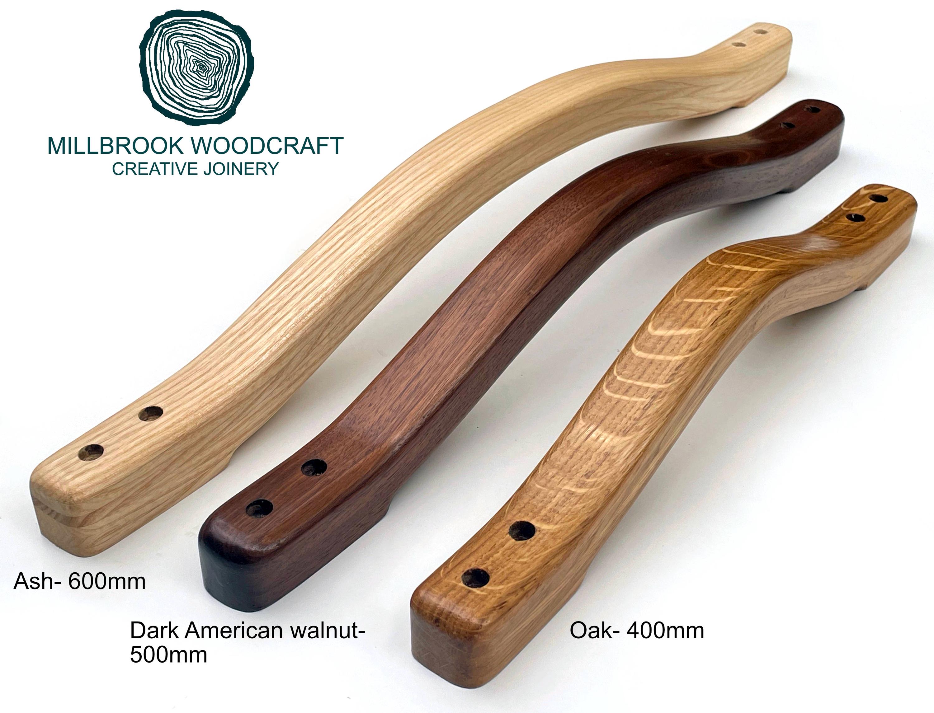 600mm 23.5” Solid Wood Grab Bar or Stair Handrail Wall Mounted - Etsy ...