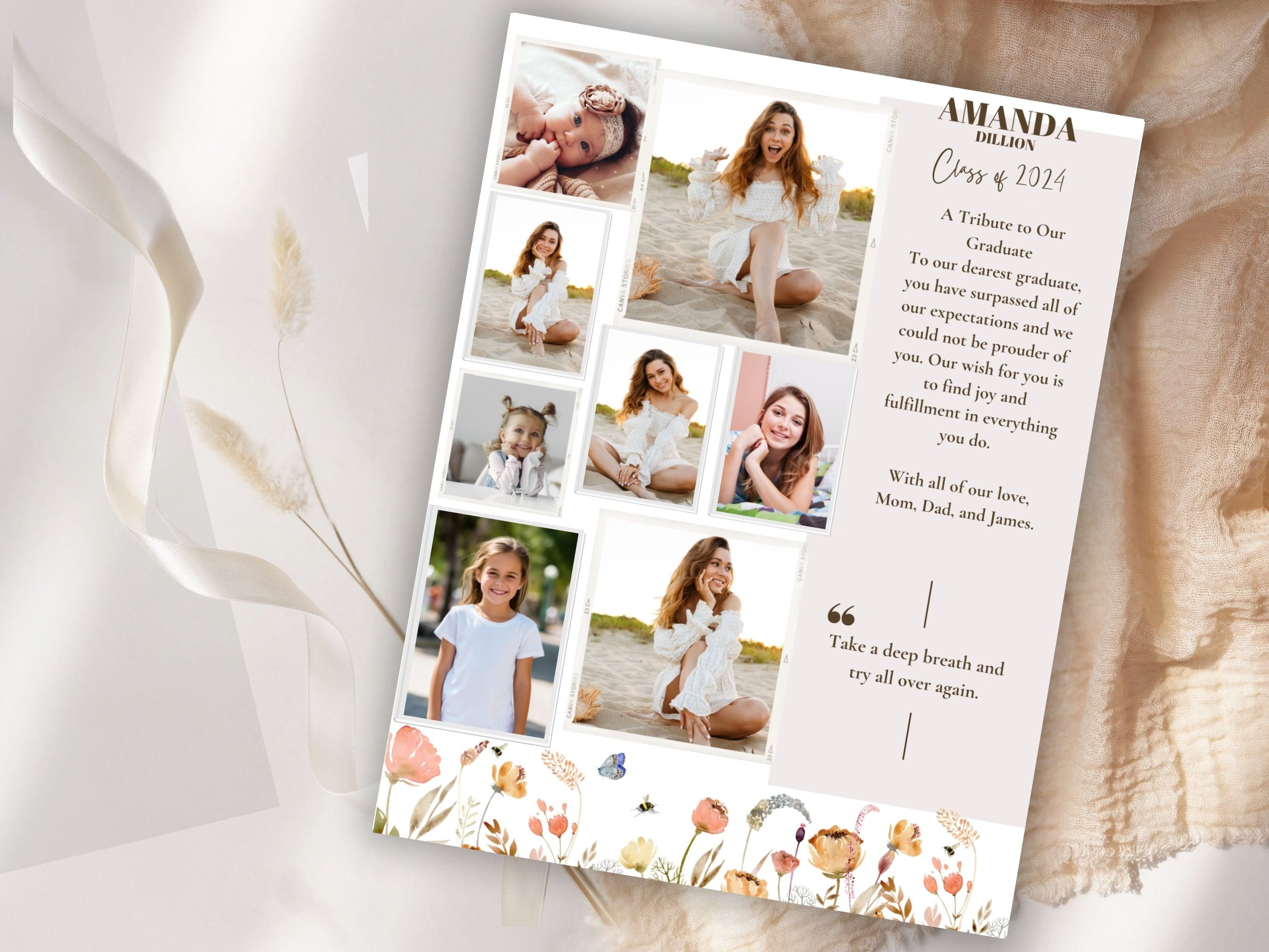 Custom Yearbook Ad Design - Quarter Page, High School Memories, for ...