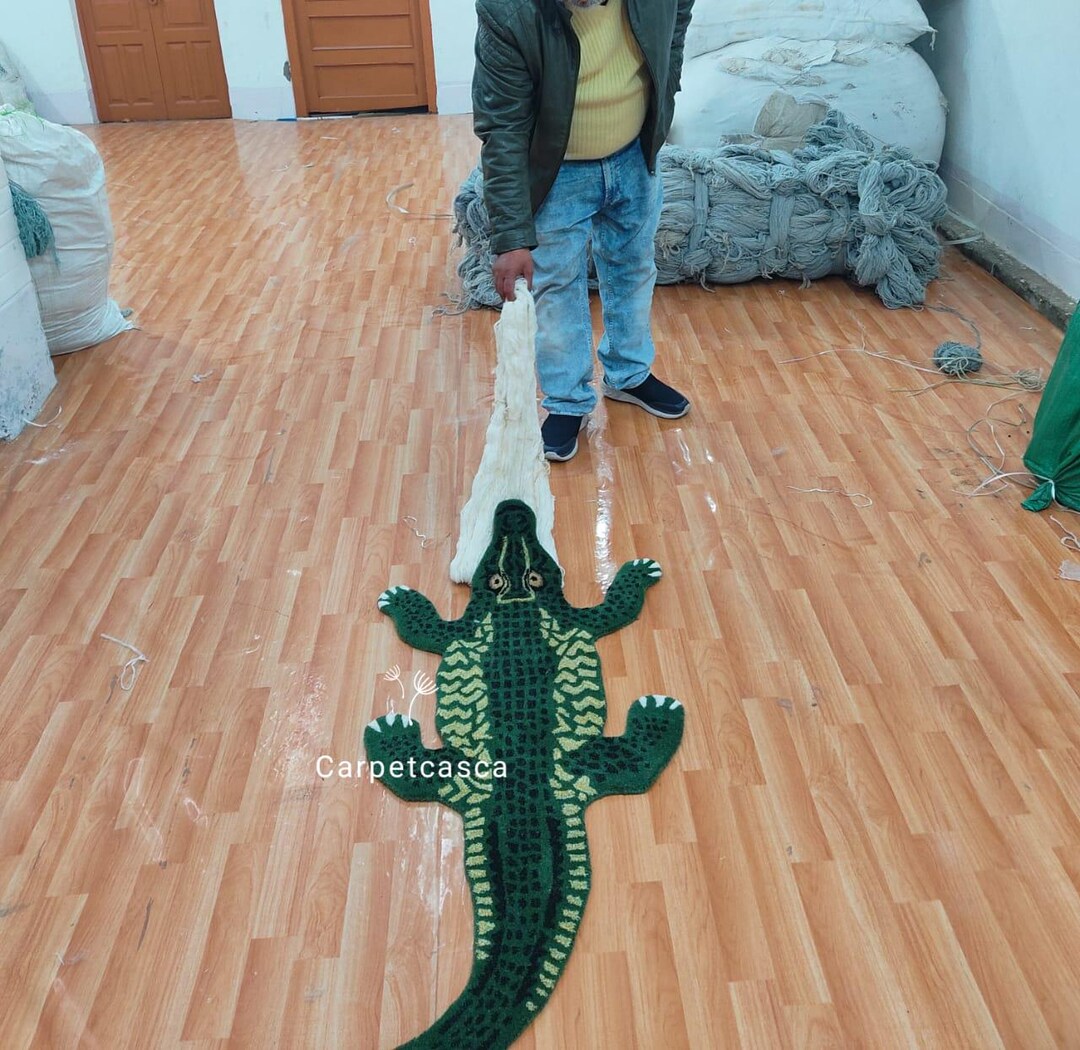 Crocodile Rugs Handmade Tufted for Living Room Bedroom Kid Room ...