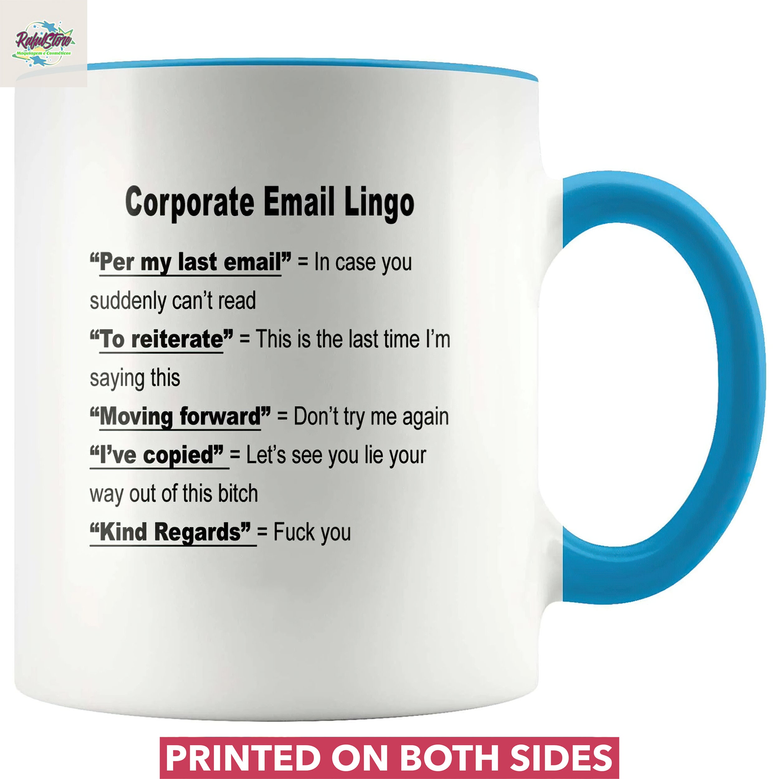 Corporate Email Lingo Coffee Mug, Funny Coworker Leaving Gift, Unique ...