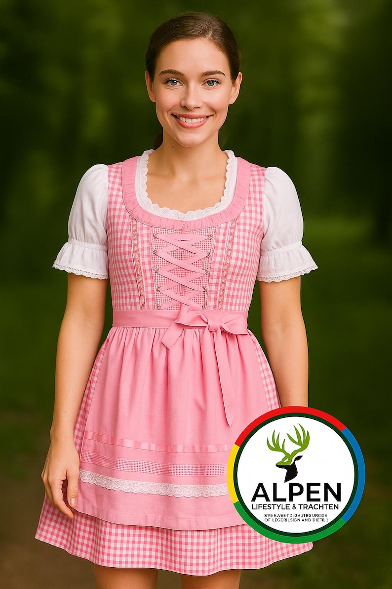Traditional Dirndl for Women | Oktoberfest Bavarian Dress - Etsy