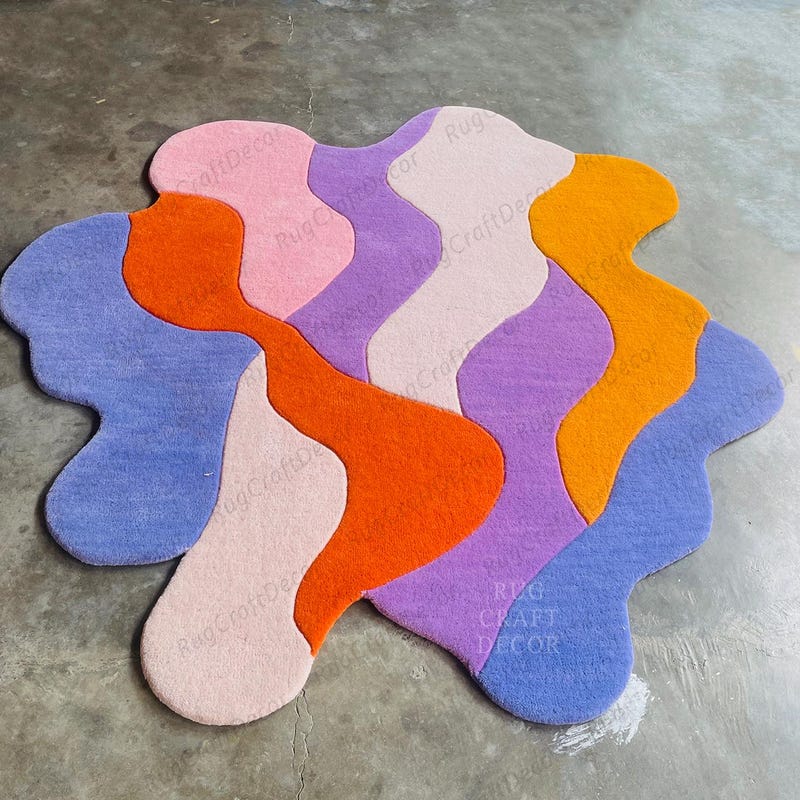 Abstract Shaped Rug - Etsy