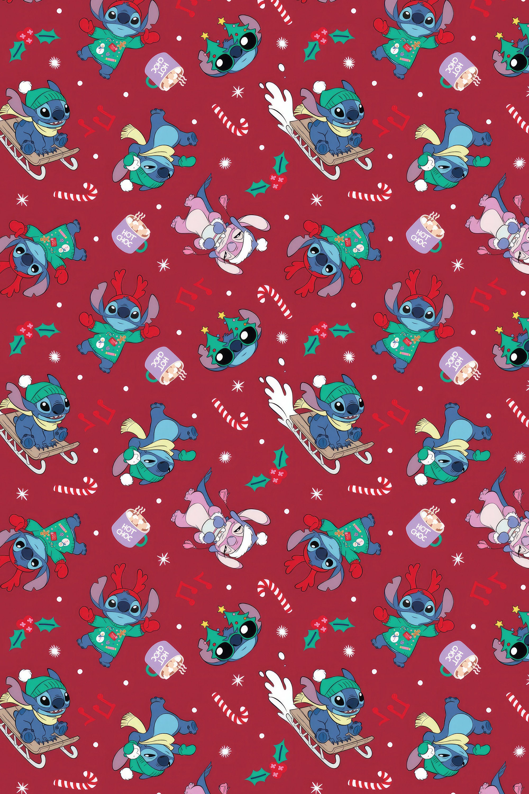 Stitch Christmas Gift Wrap, Stitch Wrapping Paper, Lilo and Stitch ...