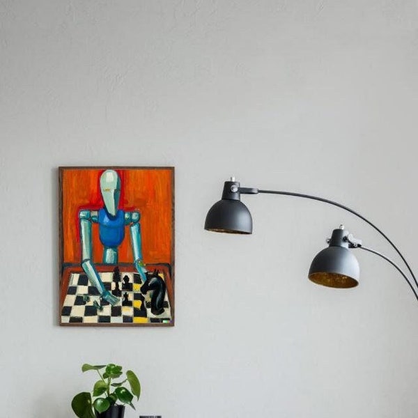 Robot Painting - Etsy