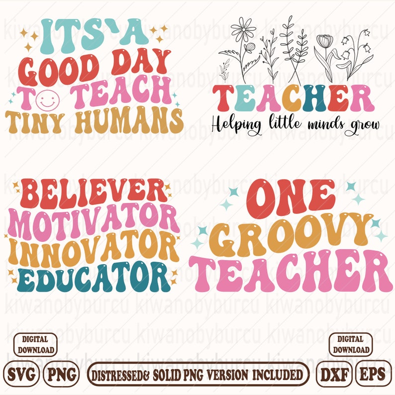 RETRO TEACHER PNG Svg Bundle, School Svg, Teach Svg, Back to School Svg ...