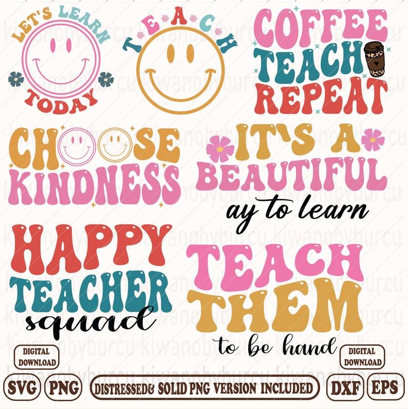 RETRO TEACHER PNG Svg Bundle, School Svg, Teach Svg, Back to School Svg ...