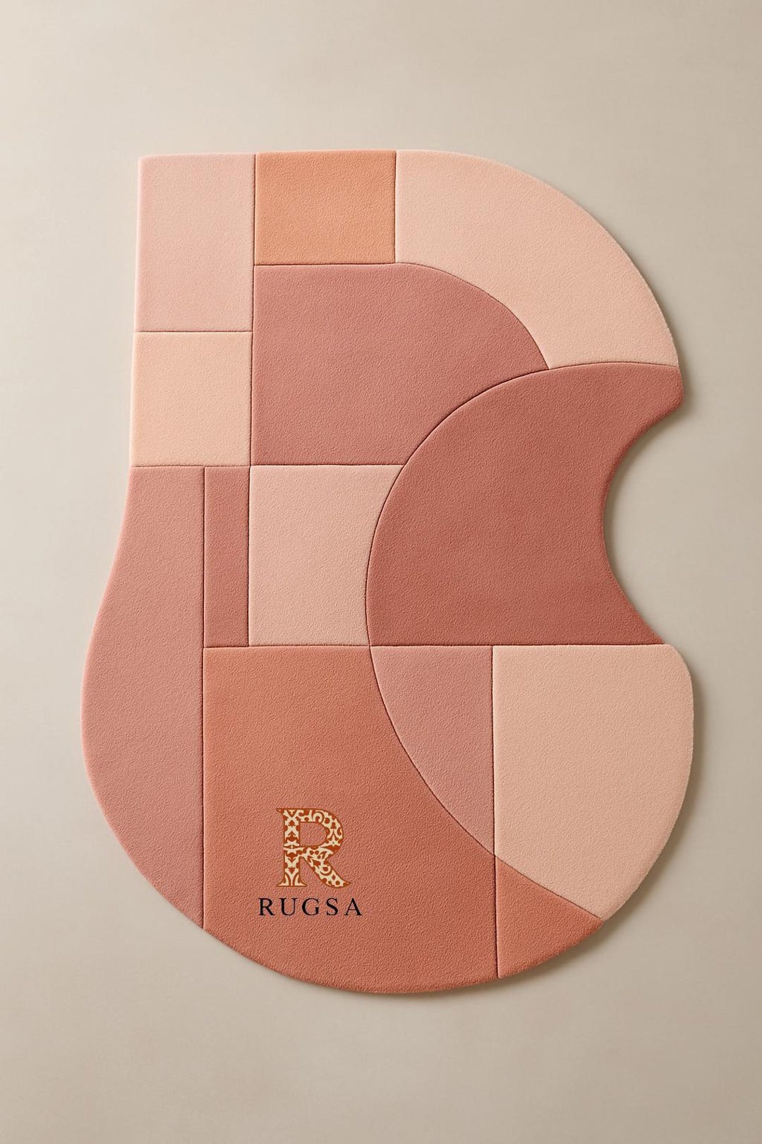 Hand Tuft Rug Bespoke Irregular Shape Area Tufted Rug, Custom Handmade ...