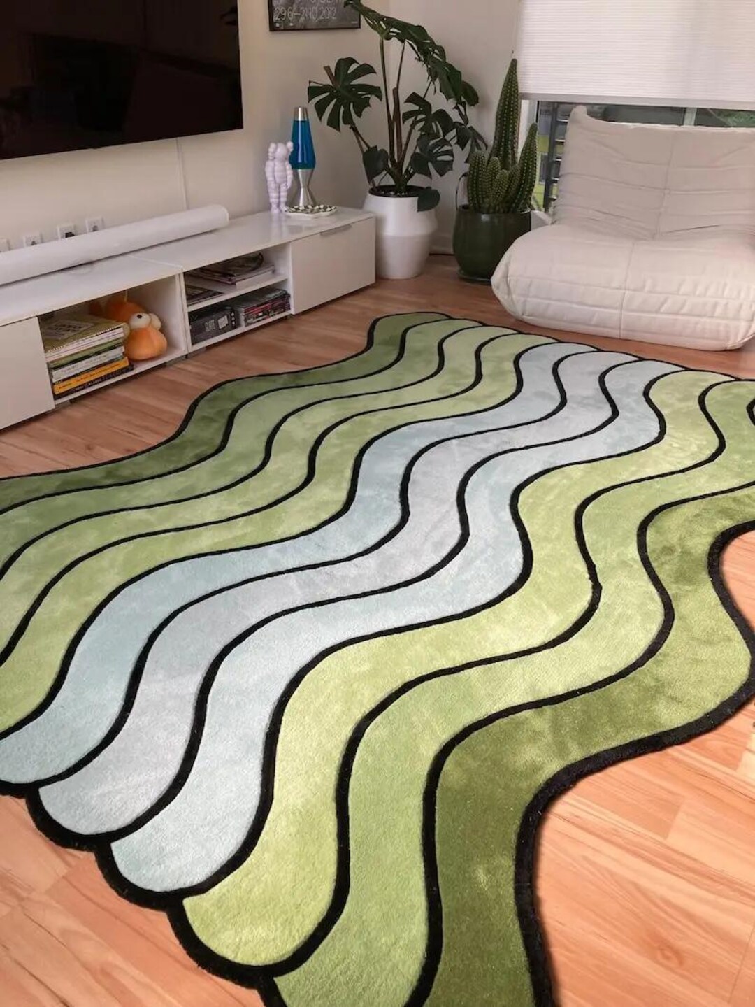 Hand Tuft Rug Irregular Shape Area Tufted Rug, Custom Handmade Rug 100% ...