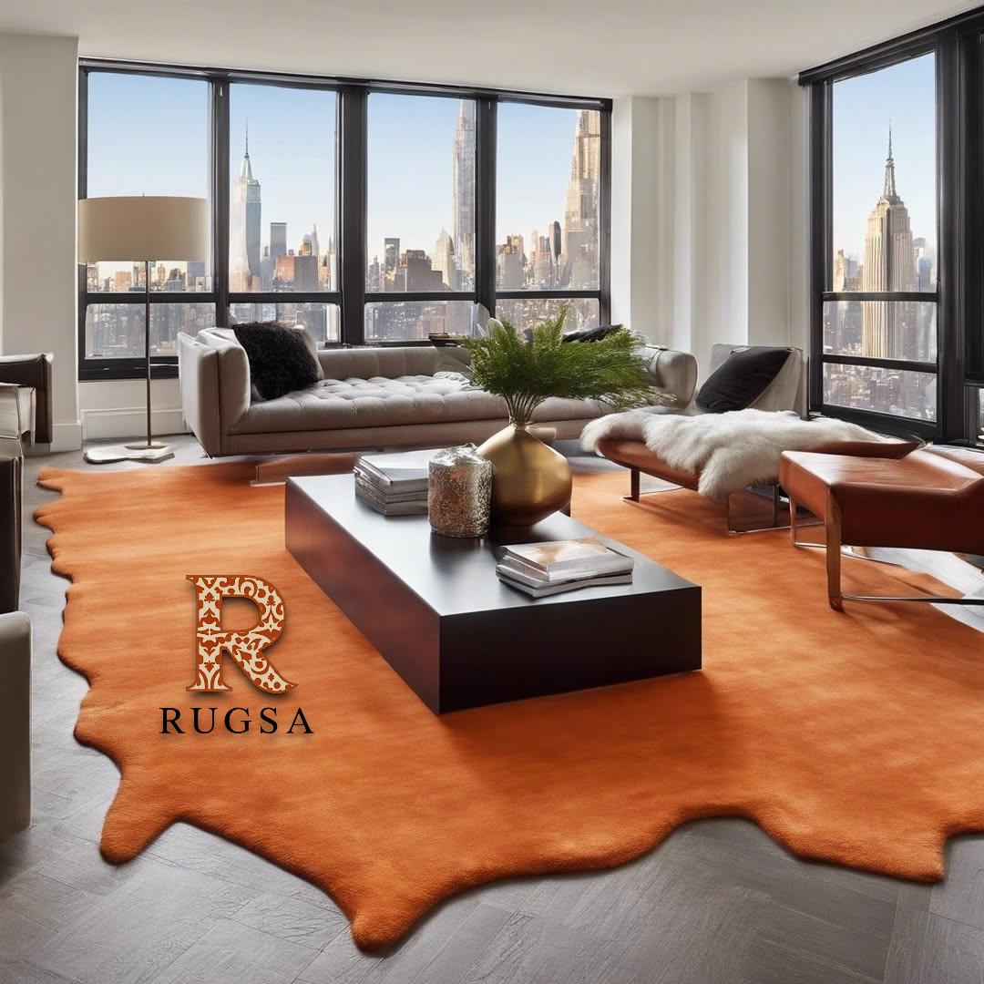 Hand Tuft Rug Irregular Shape Area Tufted Rug, Custom Handmade Rug 100% ...