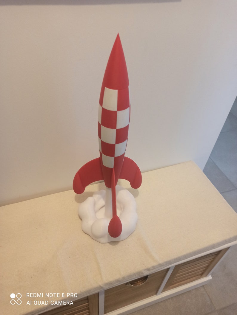 Fusée rouge et blanche - Etsy France