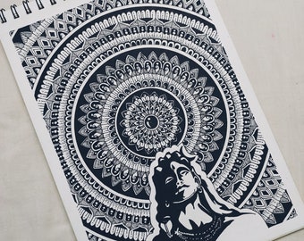 Shiva Mandala Art - Etsy