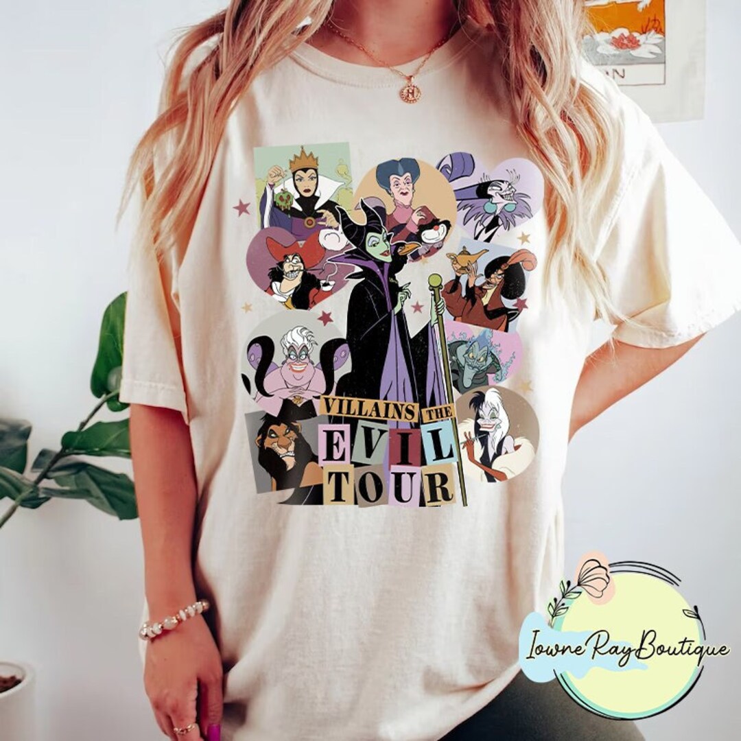 Villains Evil Tour Shirt Villain Characters Shirt Villain - Etsy