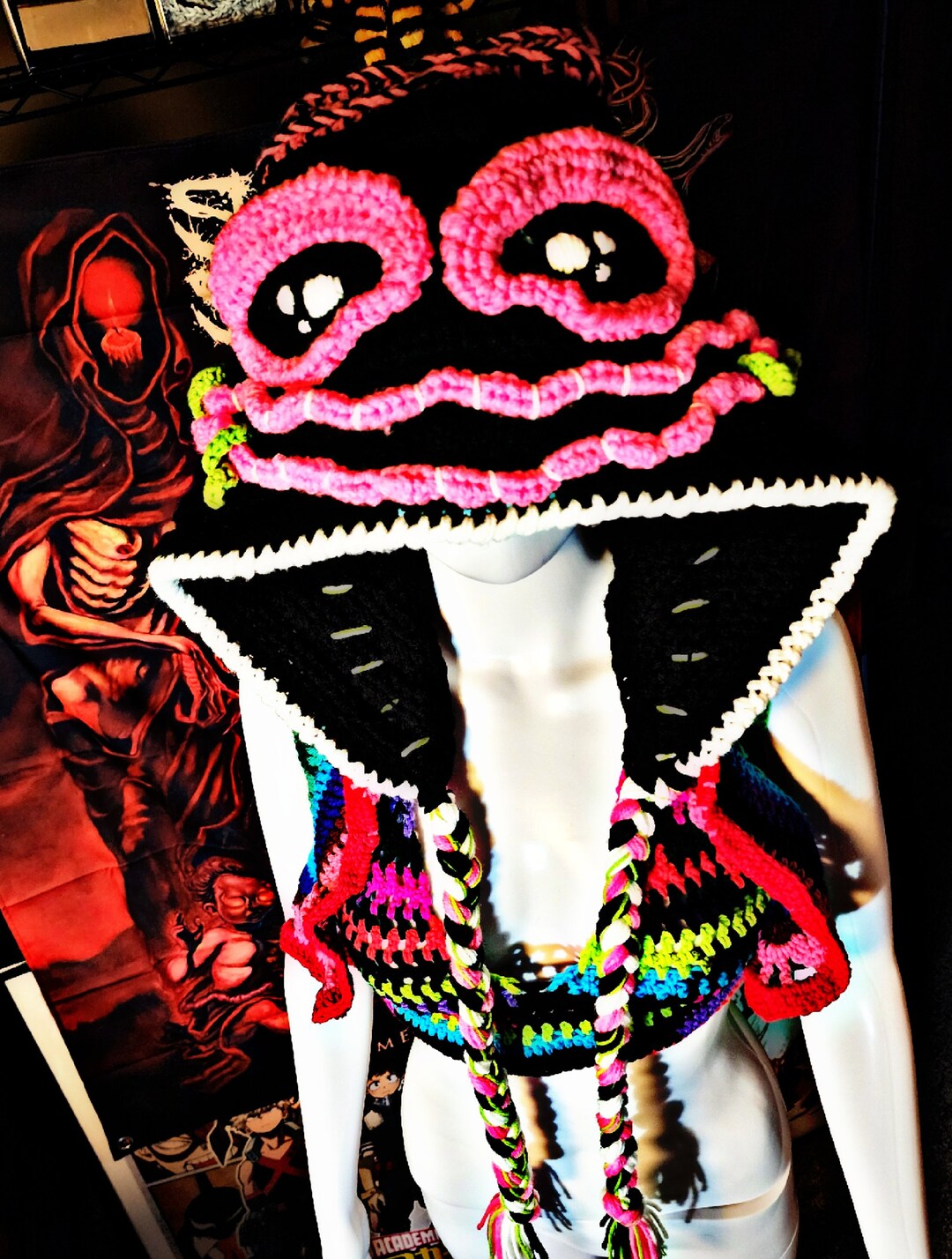 Neon Goth Oogie Boogie Inspired Hood - Etsy Australia