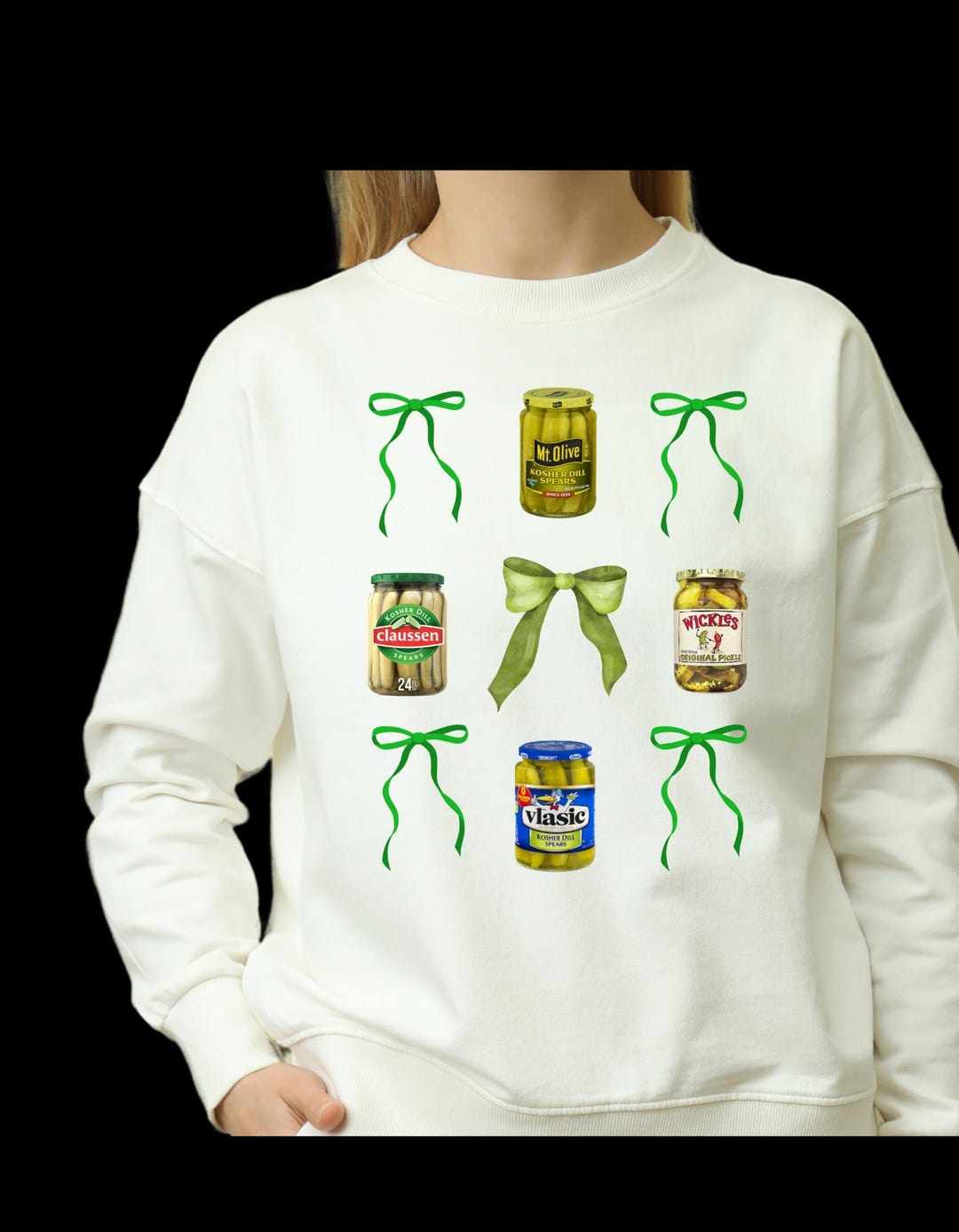 Pickles and Bows PNG, Pickle Love, Bow, Green Bow, Pickle Jars, T Shirt ...