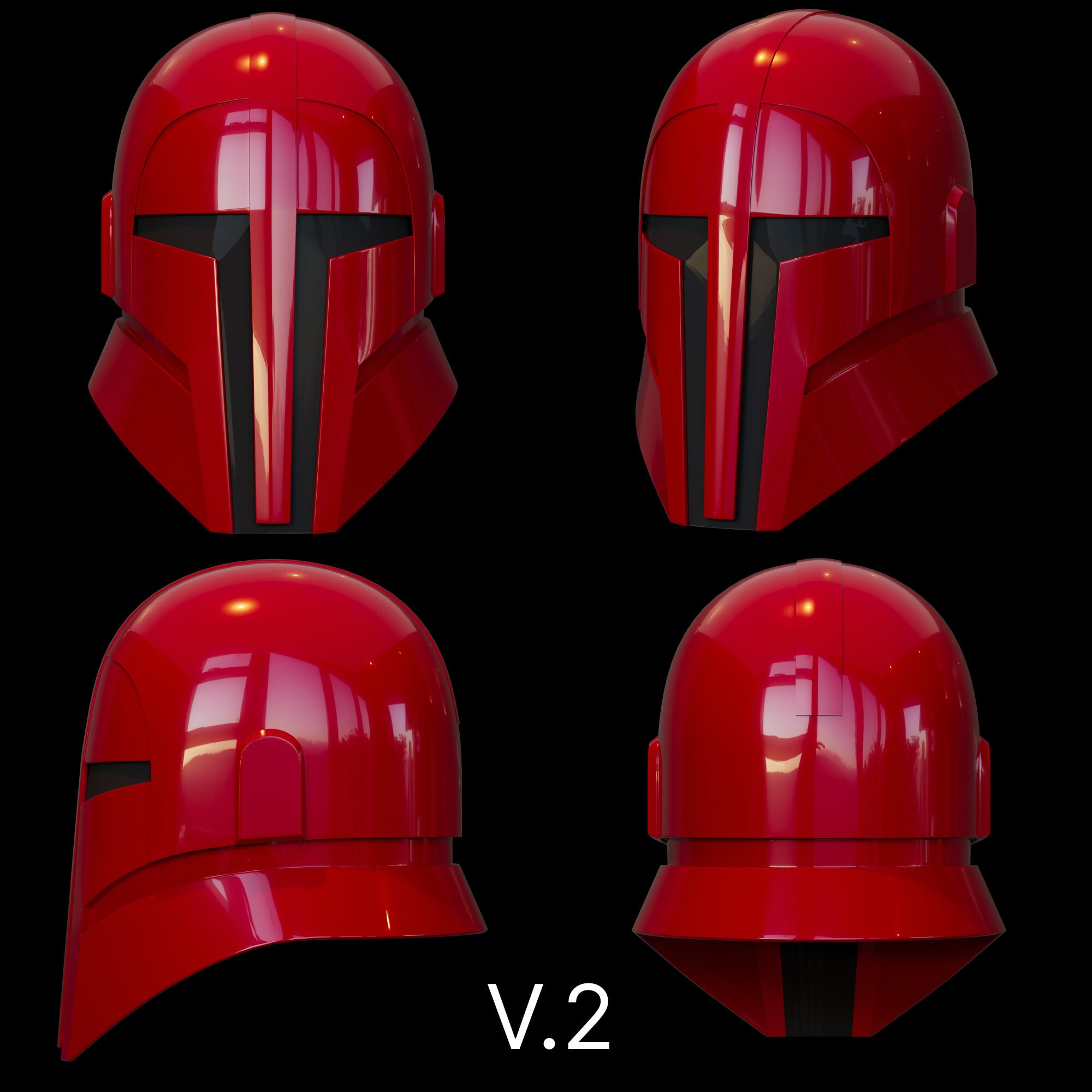 Mandalorian Praetorian Guard Helmet 3D Files for 3D Printing - Etsy