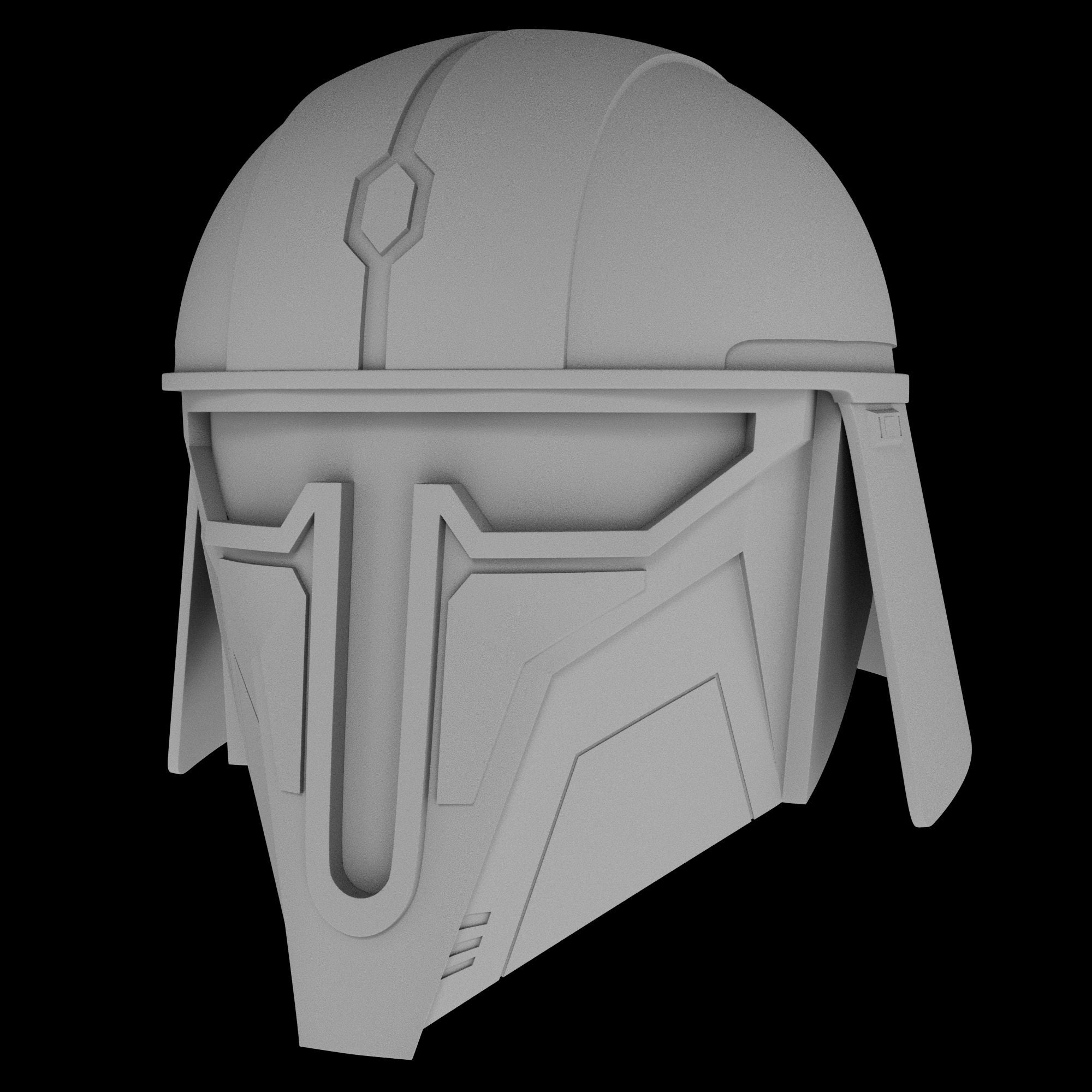 Mandalorian Police Helmet 3D File for 3D Printing - Etsy