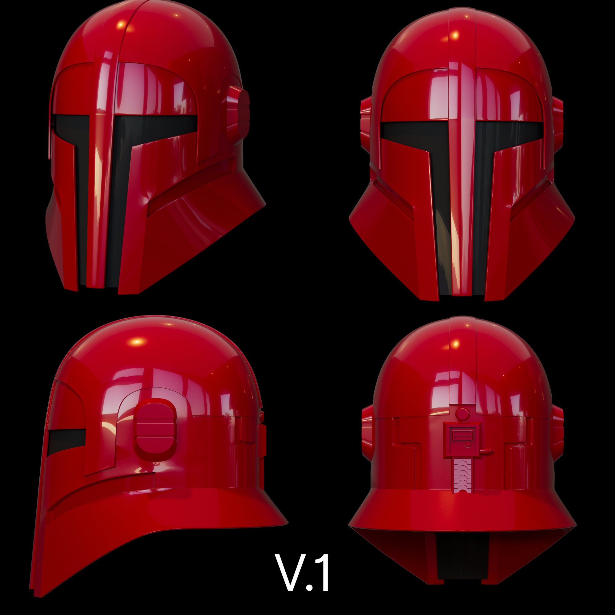 Mandalorian Praetorian Guard Helmet 3D Files for 3D Printing - Etsy