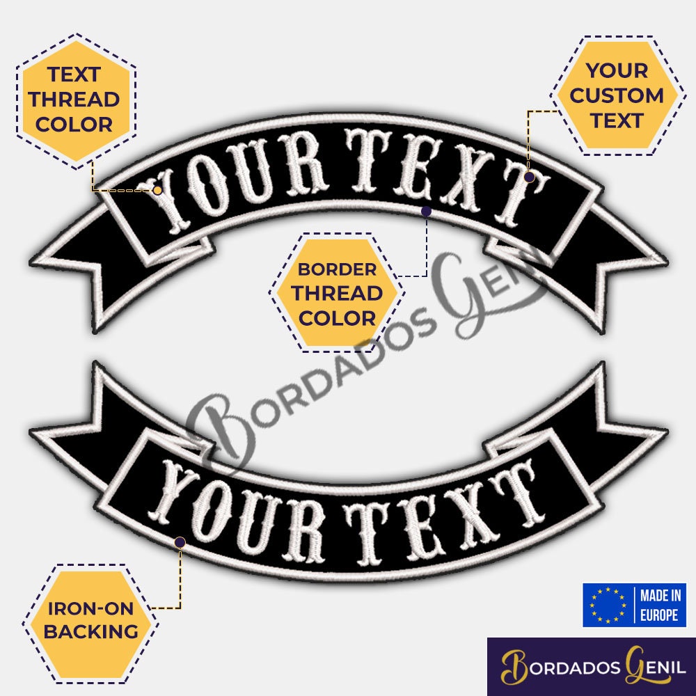 Bottom Jacket Rocker, Embroidered Patch, Back Patch, Biker Patch ...