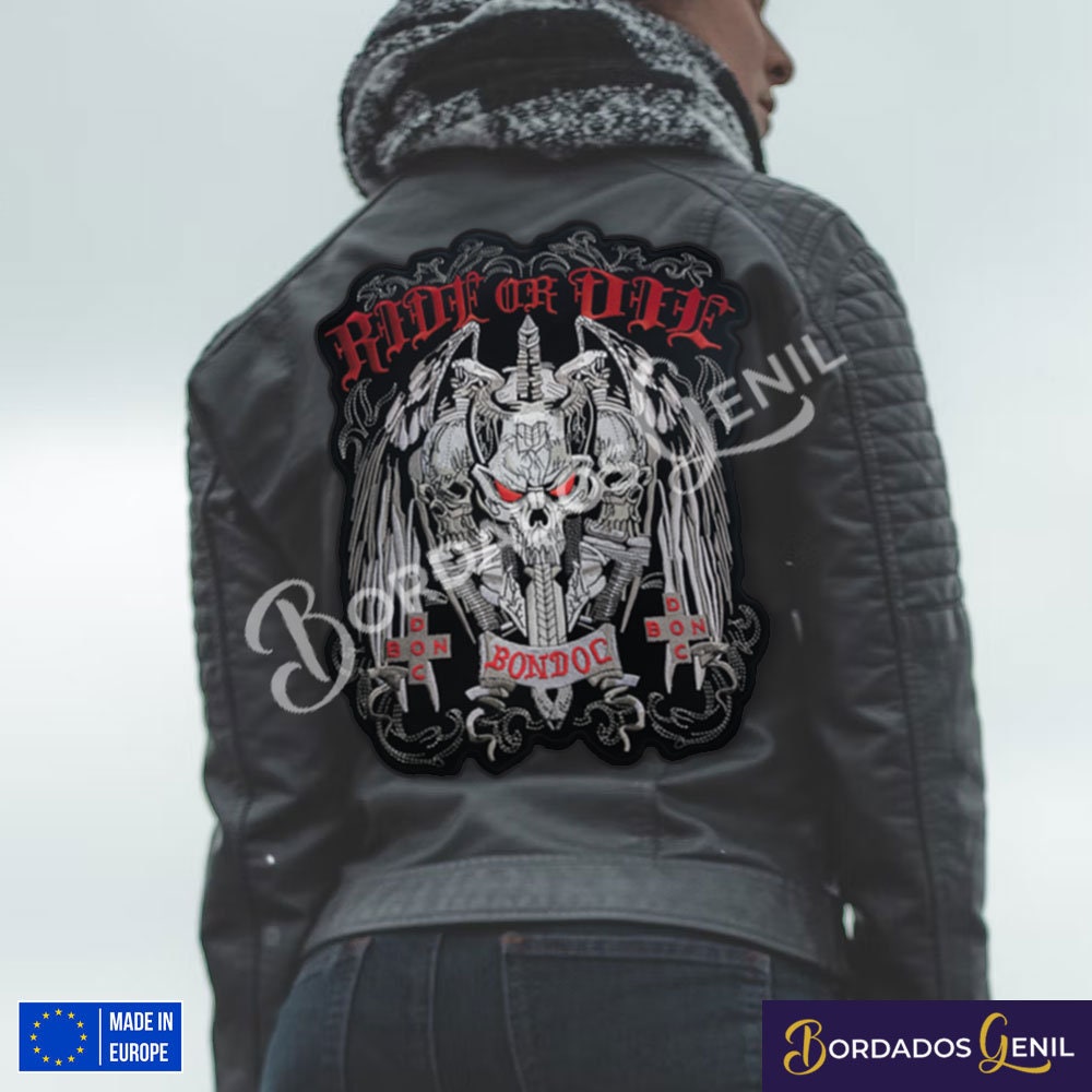 Ride or Die Biker Back Patch – Bondoc, Iron-on Vest Patch - Etsy