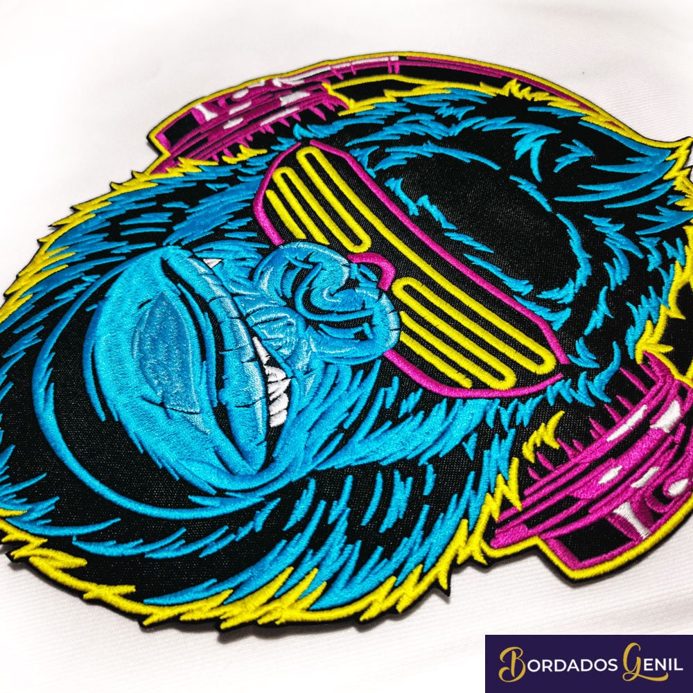 Monkey Gorilla Large Back Patch on Vest, Sew Patch, Custom Patch ...
