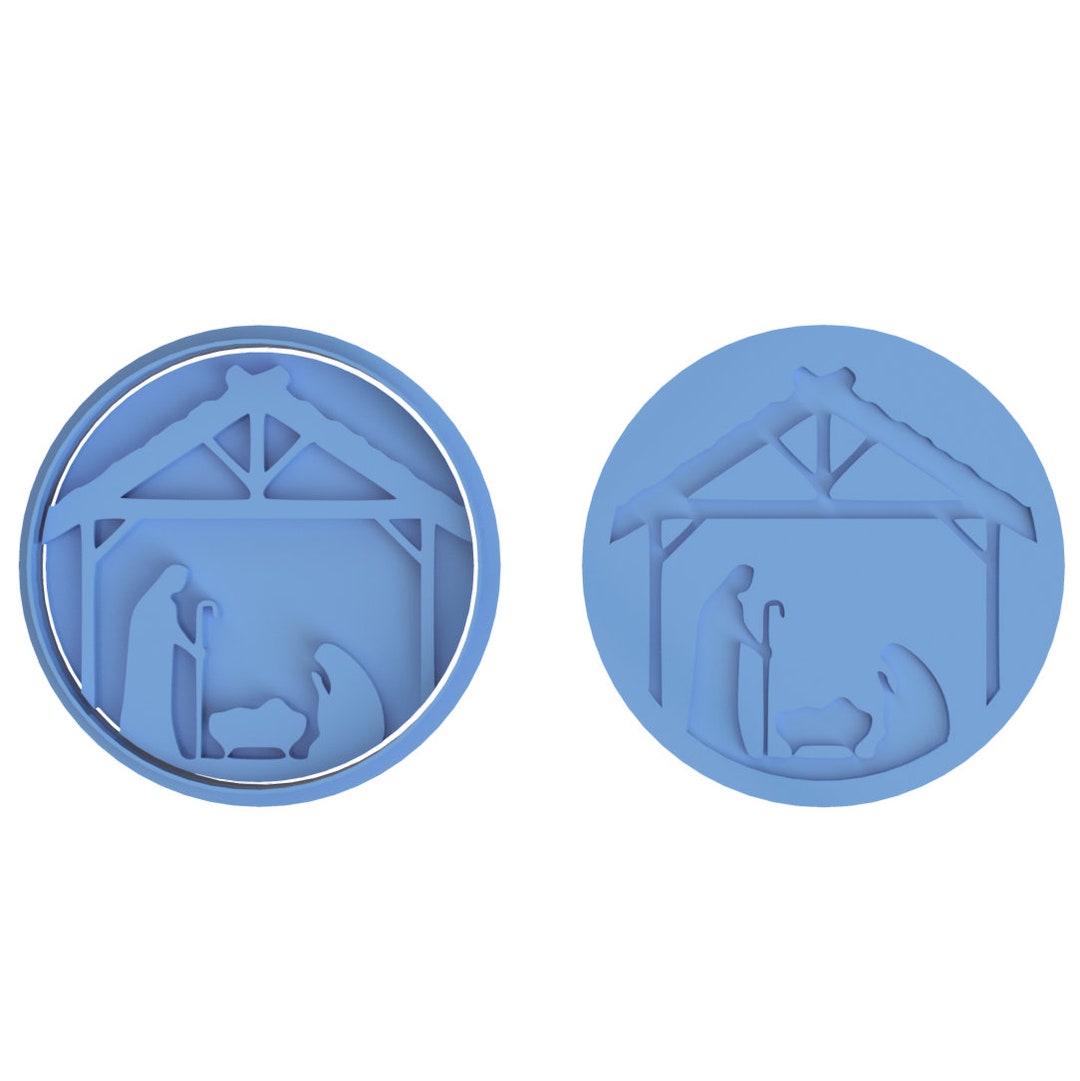 Christmas Stable Theme Cookie Cutter, Stamp and Debosser Set - Etsy