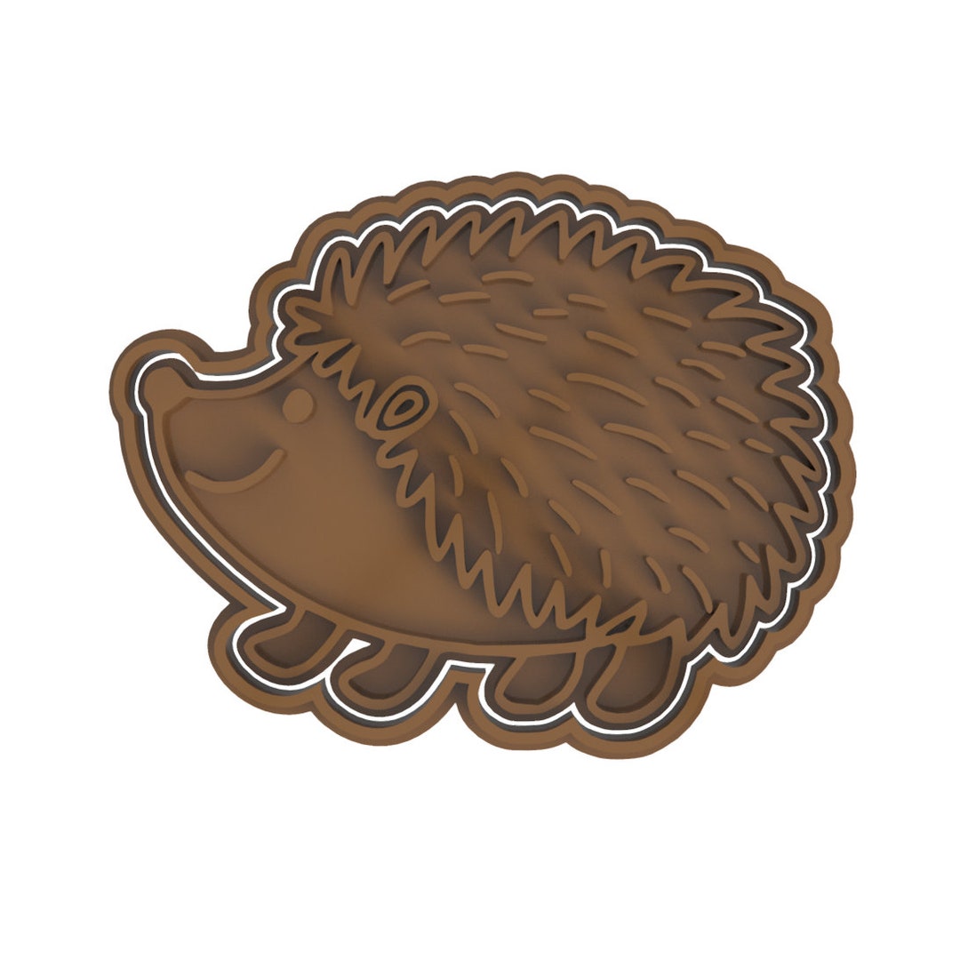Hedgehog Cookie Cutter, Stamp and Debosser Set - Etsy Australia