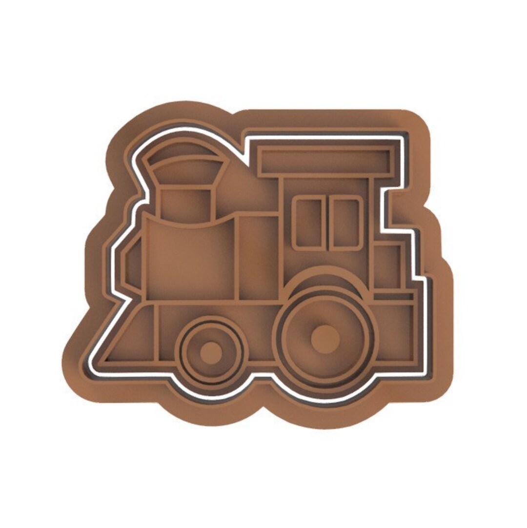 Steam Train Cookie Cutter, Stamp and Debosser Set - Etsy