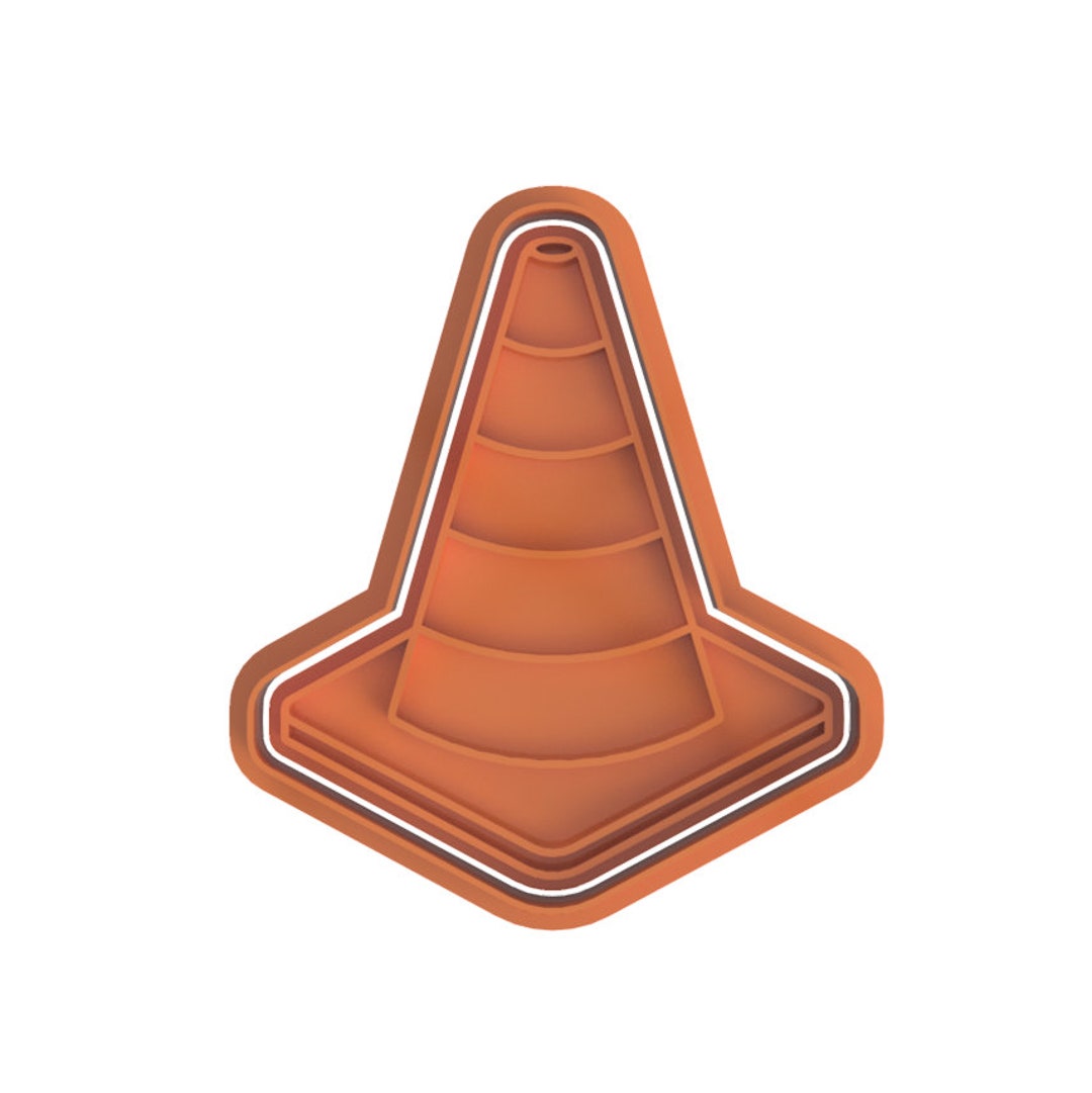 Traffic Pin / Traffic Cone Cookie Cutter, Stamp and Debosser Set - Etsy