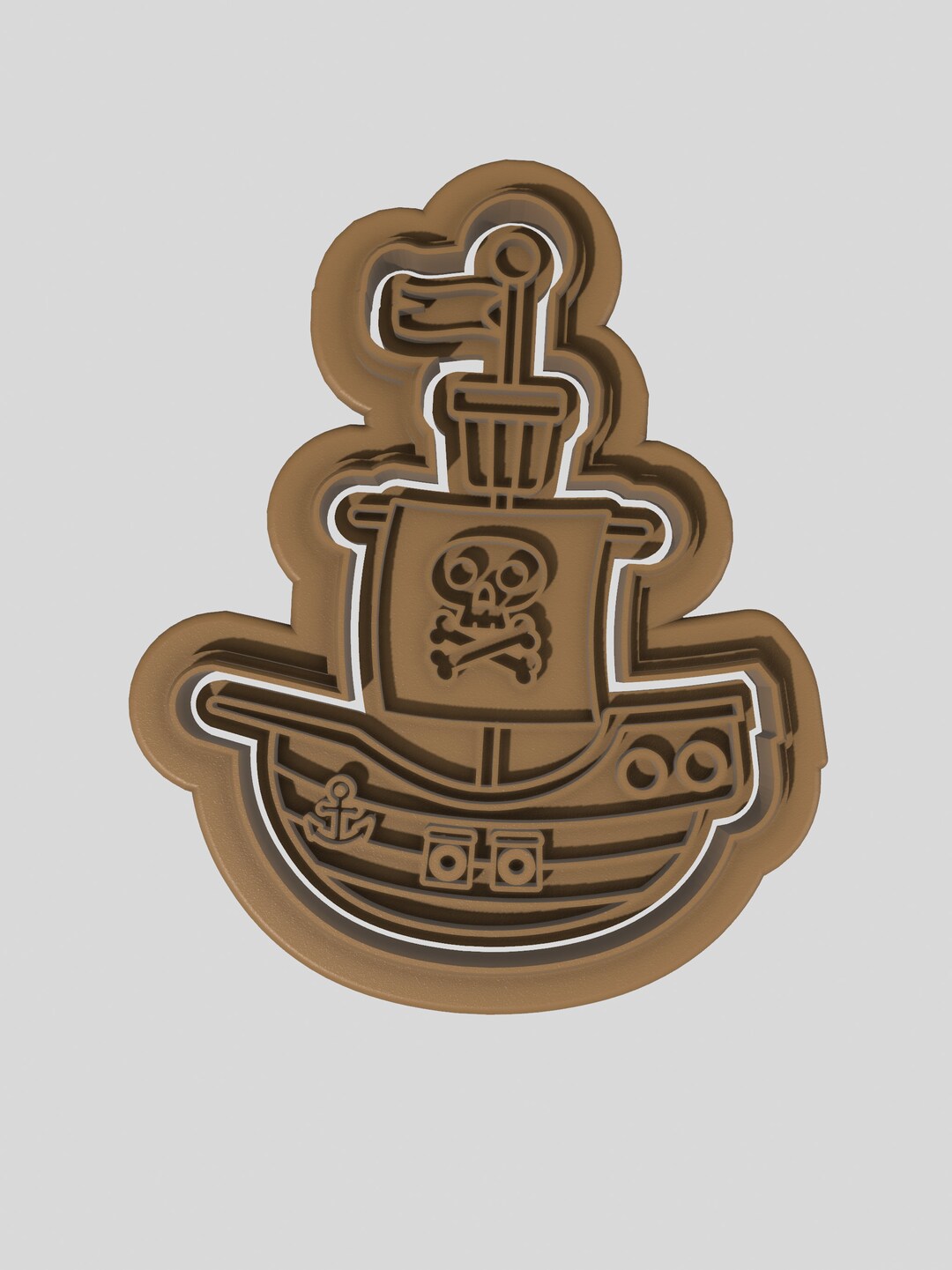 Pirate Ship Cookie Cutter, Stamp and Debosser Set - Etsy