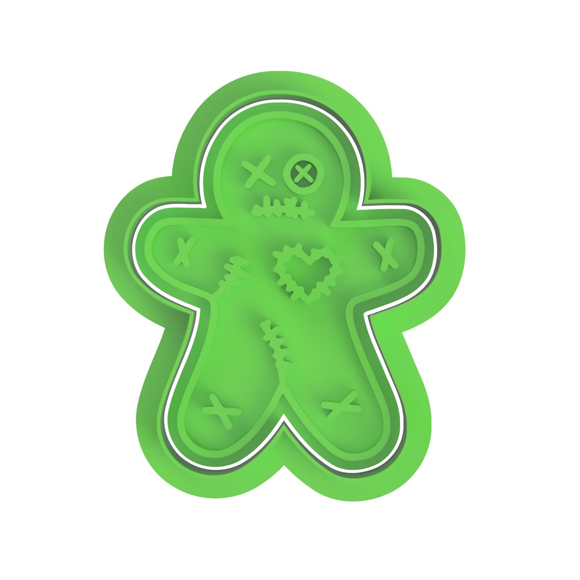 Zombie Gingerbread Man Cookie Cutter, Stamp and Debosser Set - Etsy
