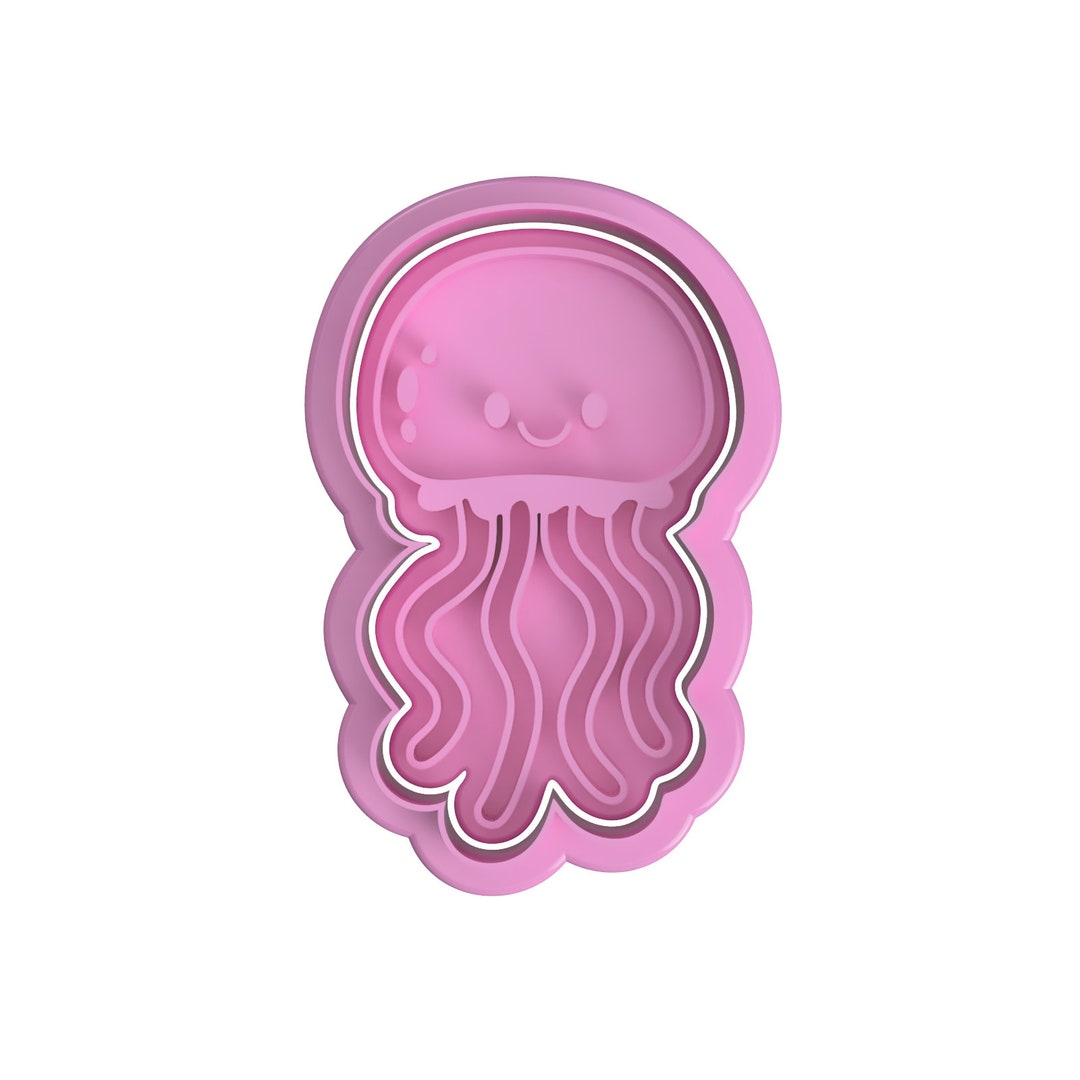 Jellyfish Cookie Cutter, Stamp and Debosser Set - Etsy