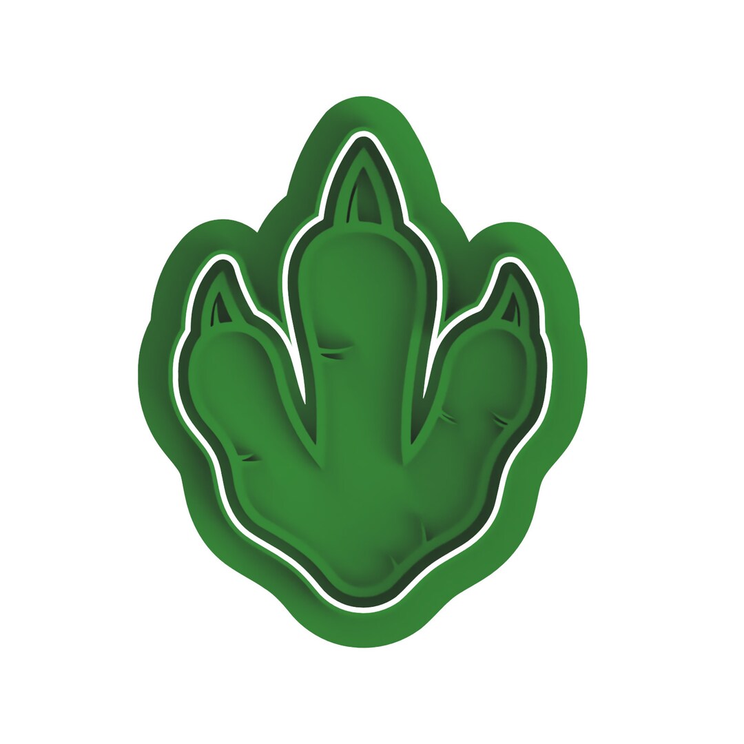 Dinosaur Footprint Cutter, Stamp and Debosser Set - Etsy